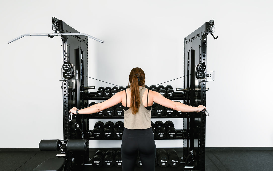 Adonis™ - Dual Cable Tower with Storage | REP Fitness