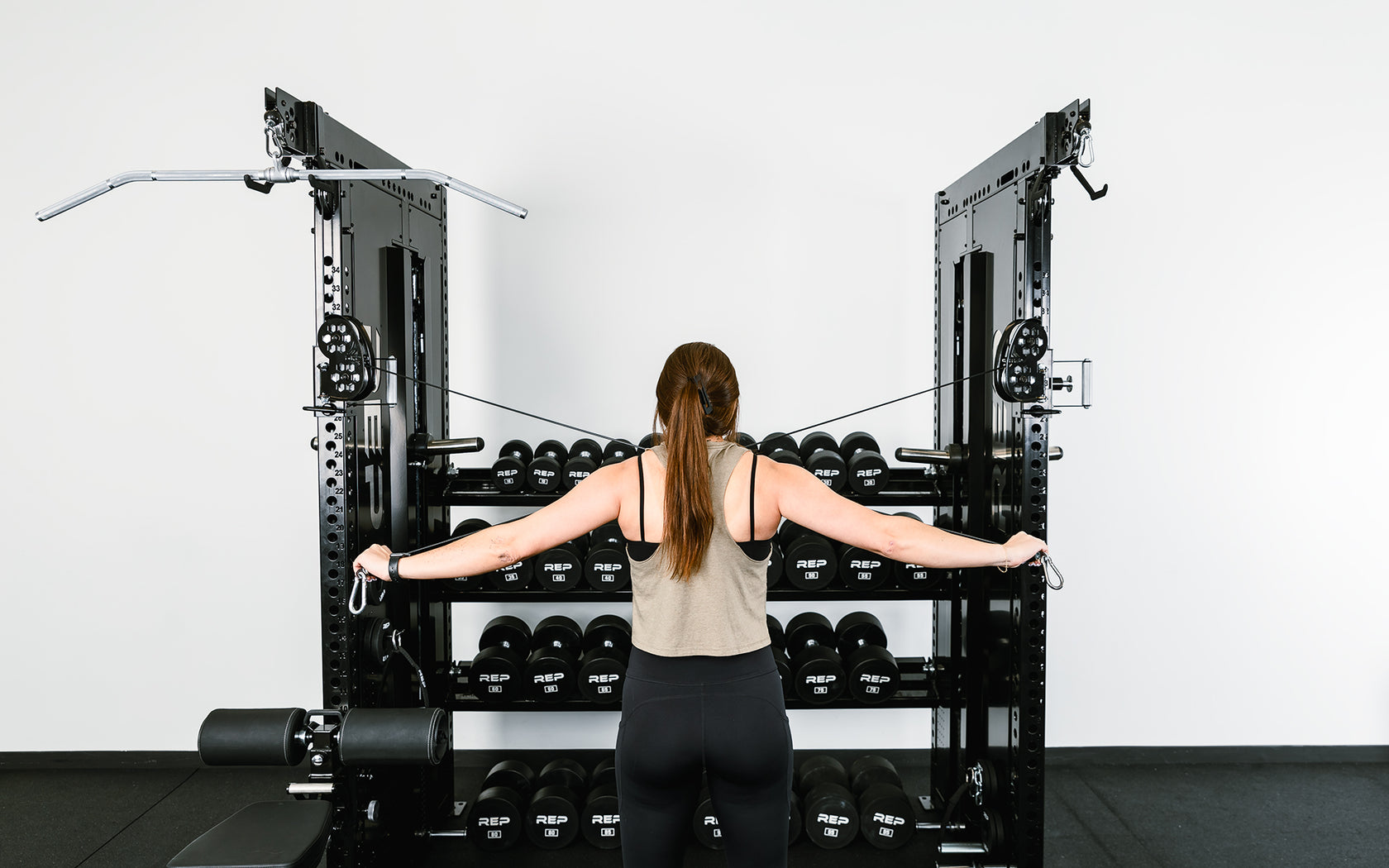 Adonis™ - Dual Cable Tower with Storage | REP Fitness