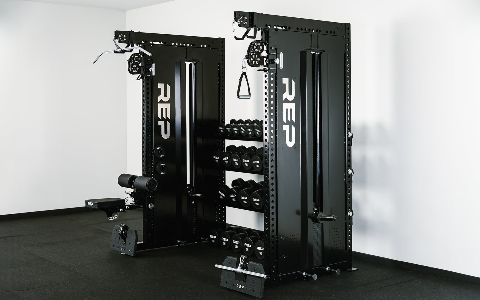 Adonis™ - Dual Cable Tower with Storage | REP Fitness