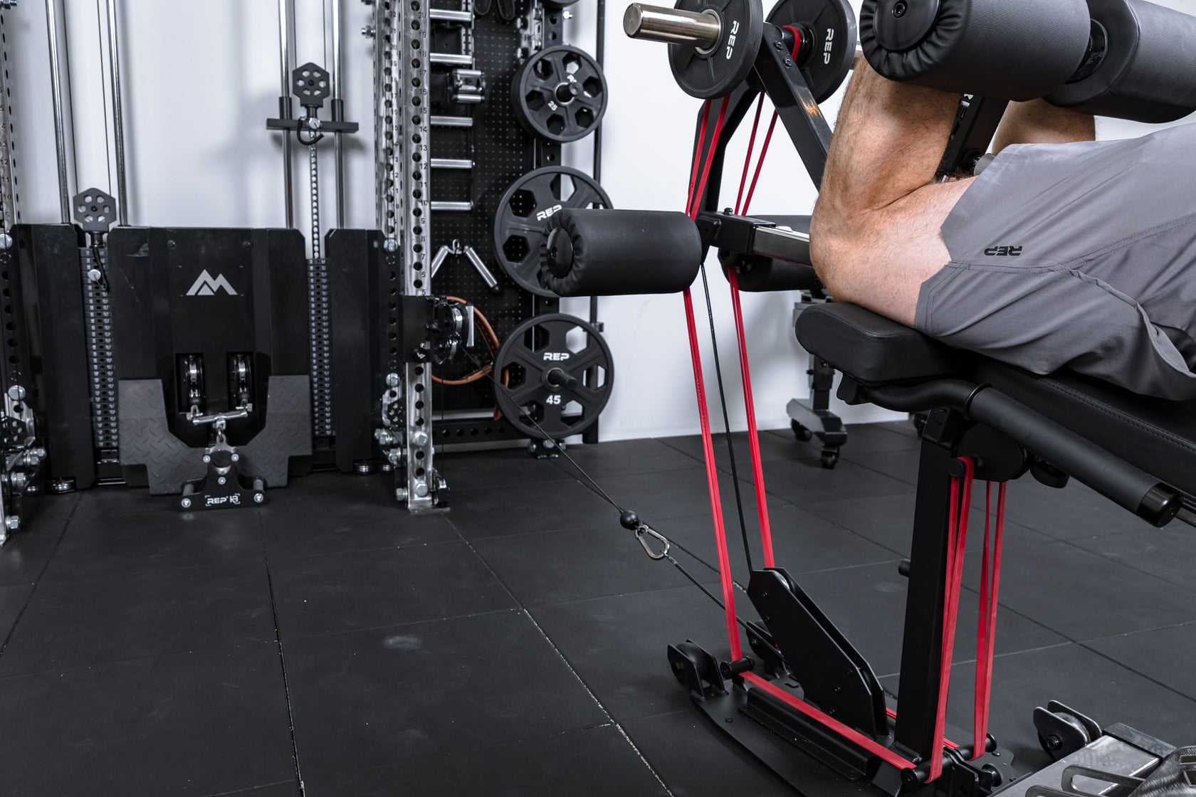 Leg Extension & Leg Curl Bench Attachment Cable Kit – REP Fitness